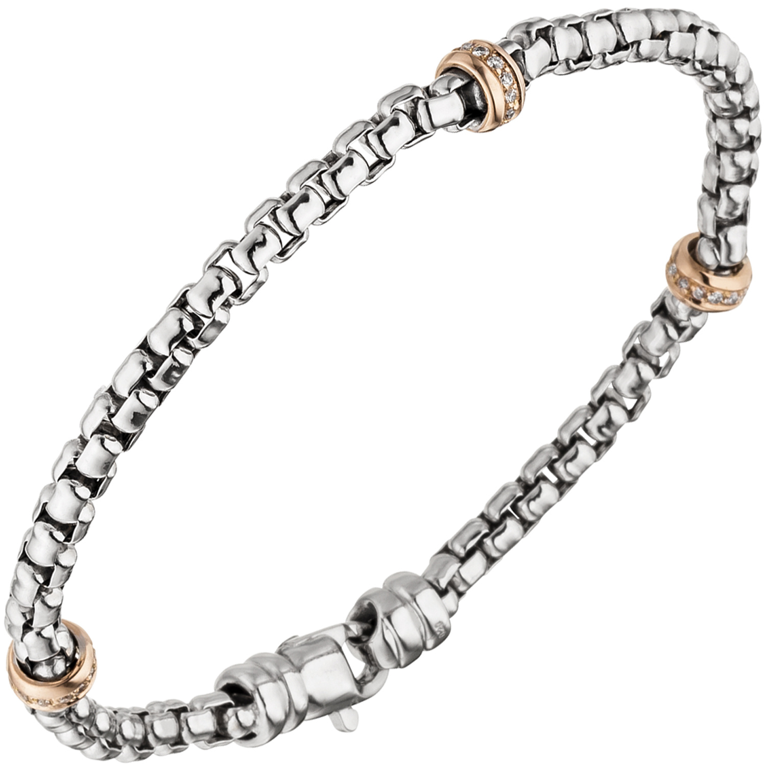 Schmuckhandel Rundvenezianer Armband Aus 14 Karat 585 Gold